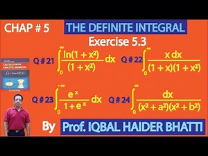 Ch# 5|The Definite Integral |Ex 5.3 Q21,22,23 & 24 |Calculus & Analytic Geometry by SM Yusuf Lec 21