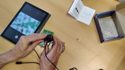 Digital Microscope, Aopick 50X-1600X Magnification Portable Pocket Microscopes,Handheld Magnifiers with Adjustable Stand,USB Microscope Camera Compatible with iPhone Android Windows/Mac