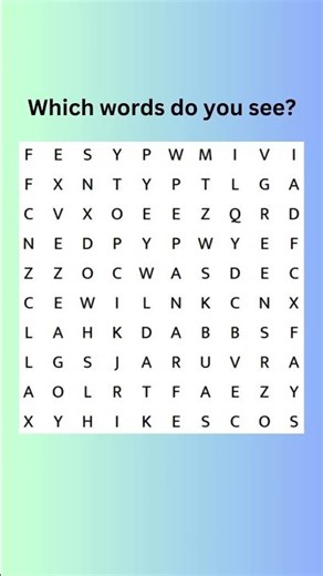 268. Can You Find All The Hidden Words? #quiz #wordpuzzlegame #braingames #wordfinds #wordsearch