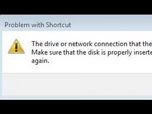 Pc | Problem with Shortcut The drive or network connection that the shortcut USB Windows 10 Solve