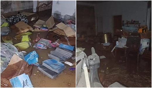 Storm causes flooding in Paralimni, civil defence shelter damaged (photos videos)