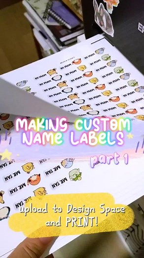 Personalised Name Label Stickers and Customized Sticker Making Tutorial