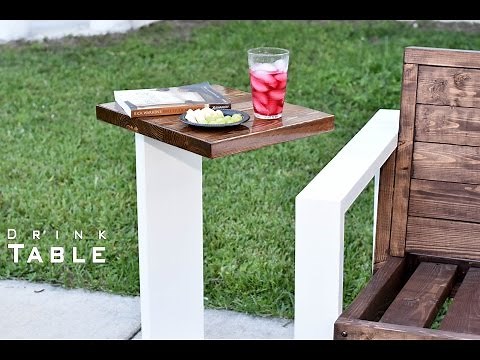 Modern Drink Table Indoor- Outdoor | DIY Build