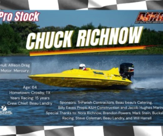 Pro stock veteran Chuck Richnow always getting it done! #DSRA #outboarddragracing #outboard #mercuryracing #dragrace