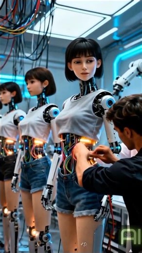 Engineer Fixes Humanoid Robot —What Happens Next Is Shocking ⚡🤖 #ai #robotgirl #technology #humanoid