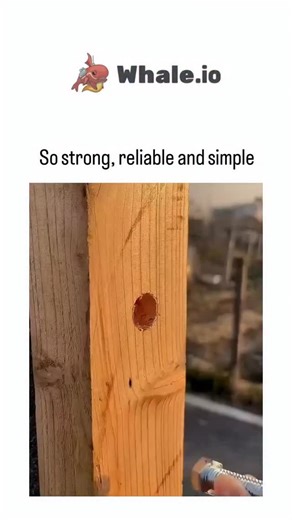 CURSED on Instagram: "The video demonstrates a step-by-step process of setting up a clothesline. It begins with a hand inserting a metal bolt into a pre-drilled hole in a wooden post. A square metal plate is then secured to the post with screws using a power drill. Next, a thin wire is threaded through the bolt, and a nut is tightened onto the bolt’s threaded portion to secure the wire. Finally, a hanger with an orange shirt and a blue jacket are hung from the taut wire, showcasing the completed