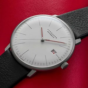 Much of the birth of modern industrial product design is embedded within the looks of the Junghans Max Bill Automatic Bauhaus. Watch this full throwback video here: https://youtu.be/Y_DHiFOqE-U | Teddy Baldassarre