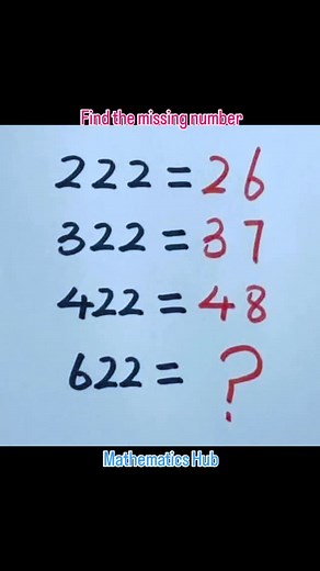 Find the missing number #missingnumber #viralreels #viralmath #solve #maths | Mathematics Hub