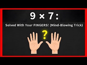 9 Times Table Finger Trick: Solve 9x7 Instantly! (Maths Hacks)