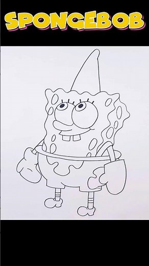SpongeBob in Patrick Costume Drawing