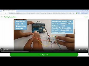 Class 7 Activity Lab Connecting One LED & Traffic Lights