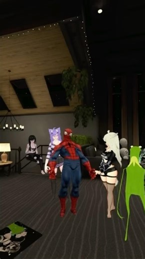 VRCHAT MUTES #fullbodytracking #vrchat #spiderman