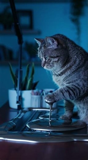 Cat Types on Laptop and it turns into LIQUID! 💻💦