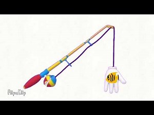 A handy fishing pole animation