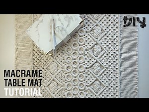 DIY Macrame Table mat | Macrame Tutorial