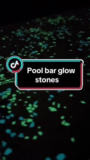 Glow Stones Transform Our Swim Up Pool Bar