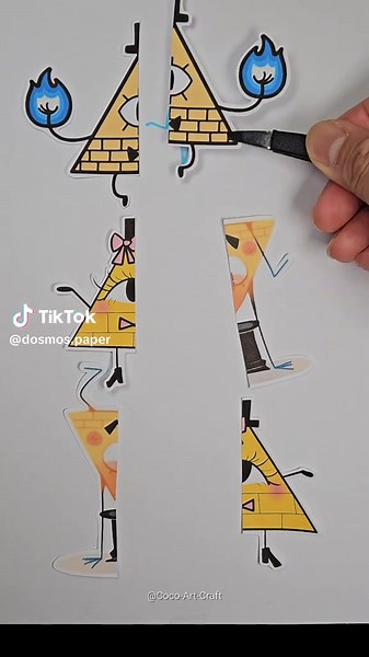 Bill Cipher Papercraft Crafting Ideas