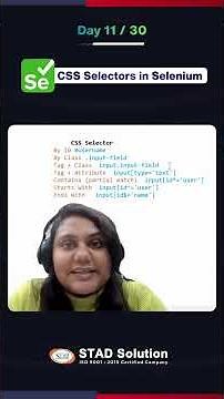 Selenium Day 11 | CSS Selector in Selenium Explained #Shorts