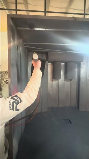 Powder Coating Spray Booth with Filter Recovery. Powder Coat Set Up. #powdercoating #diy #booth