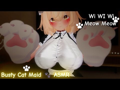 Busty Cat Maid ASMR 🐾 wi wi wi | VRChat