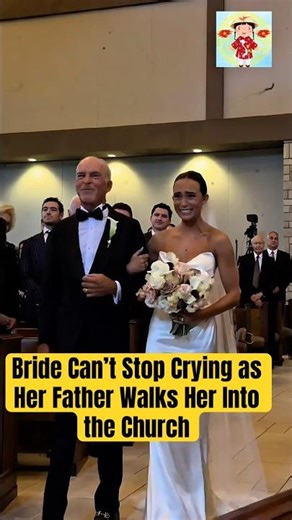 Bride Can’t Stop Crying as Her Father Walks Her Into the Church #wedding #lacaxunghe