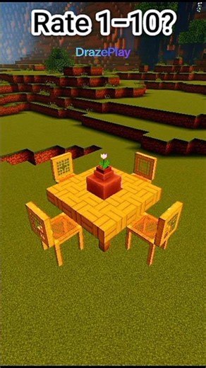 dining room design in Minecraft#shorts