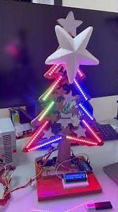 DIY WLED Christmas Tree with a Rotating Star - Festive Light Display!