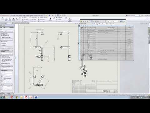 Creating Routing Drawings in SolidWorks