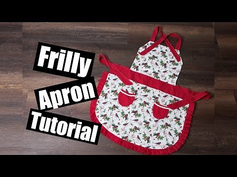 Frilly Apron Sewing Tutorial vlogmas day 12