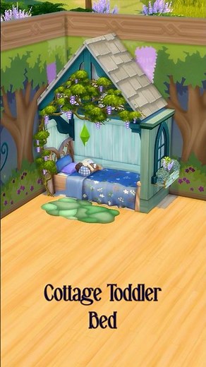 Cottage style toddler bed | Sims 4