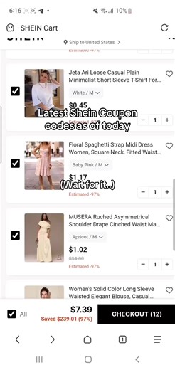 Latest Shein Coupon Codes for Today