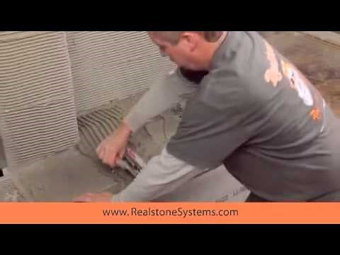 How to install stone veneer on a fireplace Low