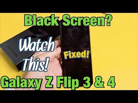 Galaxy Z Flip 3 & 4: Screen Won't Turn On? Black Screen? FIXED!