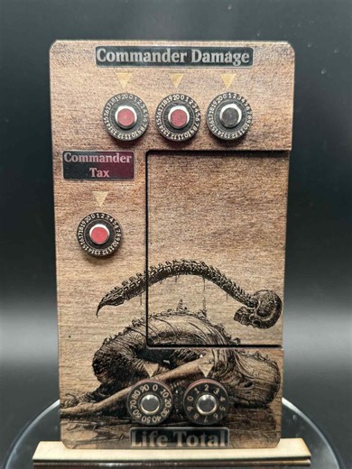 Handcrafted Wood MTG Commander Zone: EDH Life Counter Tray - Etsy