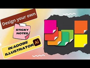 Creating Custom Peel Effect Sticky Notes in Adobe Illustrator | Perfect for Productivity!