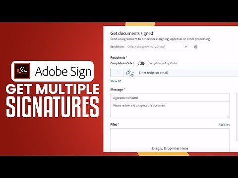 How To Get Multiple Signatures On Adobe Sign (2025) Easy Tutorial