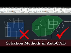 Types of selection in autocad
