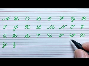 Cursive writing A to Z | English capital letters ABCD | Cursive handwriting practice | Alphabets