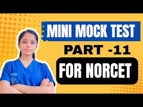 NORCET Mini Mock Test | Real Exam Level Questions | iram fatima nursing