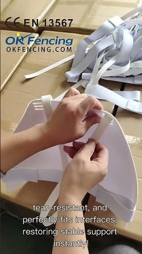 Elastic Straps for Fencing Plastic Chest Protectors