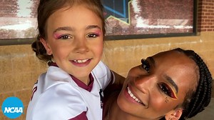 103K views · 3.8K reactions | 5-minute makeup challenge with Michaela Edenfield ⭐️ The Florida State Seminoles Softball star talks the inspiration behind her elaborate game day makeup, and puts her skills to the test on assistant coach Travis Wilson's daughter, Josie. #WCWS | NCAA Softball | Facebook