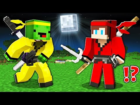 How Mikey and JJ Became a NINJAS ? - Minecraft (Maizen)