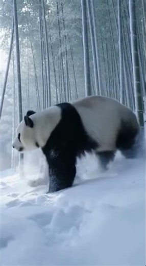 대왕팬더 vs 눈표범 (중국 쓰촨 산악)/Giant Panda vs Snow Leopard (Mountain Sichuan, China)