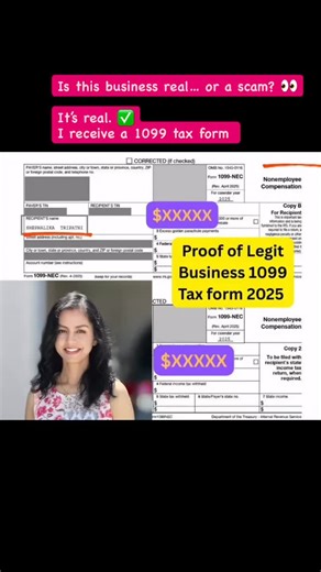Is this business real… or a scam? 👀 It’s real. ✅ I receive a 1099 tax form and report my income every year — because this is a legitimate online business, not a scheme. If income is documented and taxes are paid, that speaks for itself. 💼 Not every online opportunity is fake. Do your research. Think smart. Take control of your future. 🚀💪 #digitalbusiness #timefreedom #workfromanywhere #entrepreneurlife #momboss | Shephalika & Ambarish Digiworld