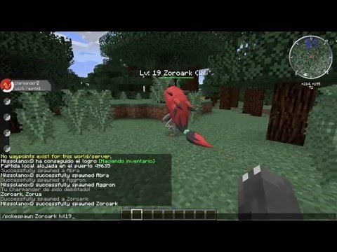 Tutorial de como spawnear cualquier Pokémon en Pixelmon +Level+ Shiny | Nirusu-sama