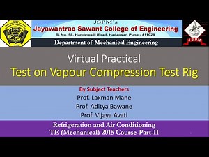 |Test on Vapour Compression Test Rig|