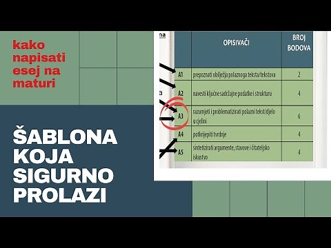 Esej iz Hrvatskog na maturi – sadržajno oblikovanje / tehnike / primjeri