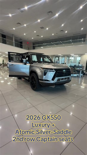 2026 Lexus GX550 Luxury in Atomic Silver-Saddle