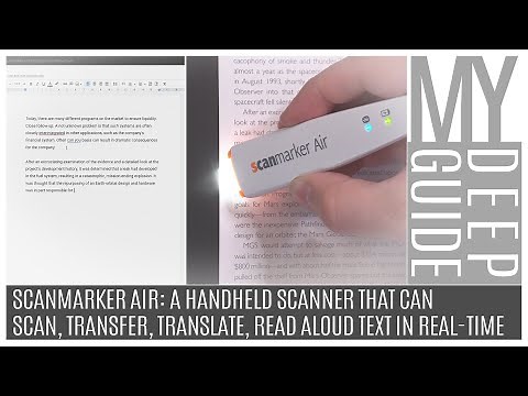ScanMarker Air: A Handheld Scanner That Can Scan, Transfer, Translate, Read Aloud Text In Real-Time