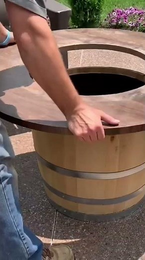 DIY Gas Fire Pit Table #Shorts #Diy